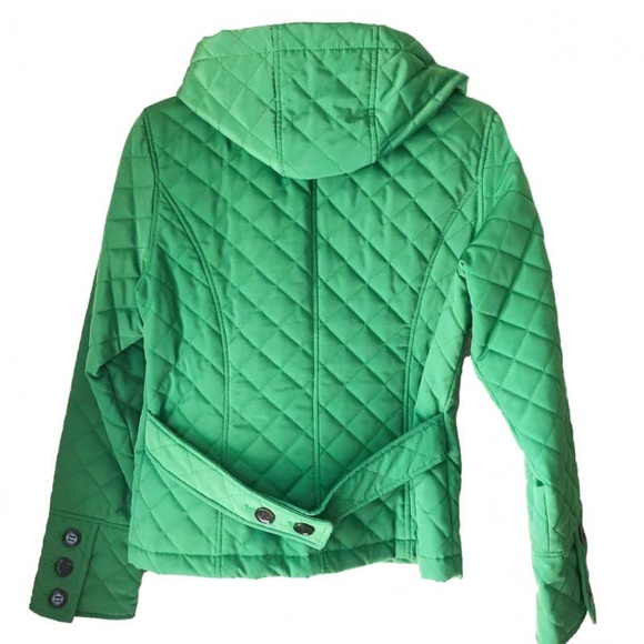 Calvin Klein | Jackets & Coats | Calvin Klein Bright Green Quilted ...